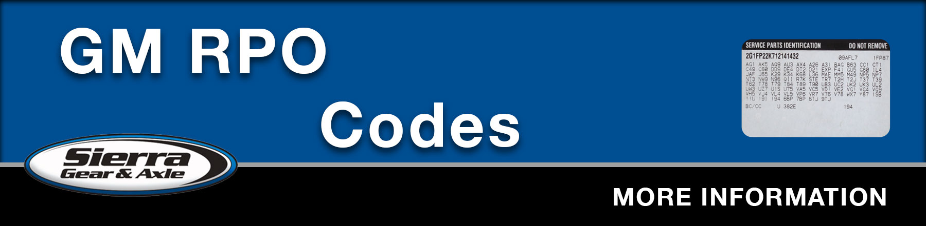 Tech Info | Sierra Gear & Axle - Sierra Gear & Axle Online