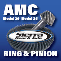 AMC Ring and Pinion Gears - Model 20 & Model 35 Gear Sets